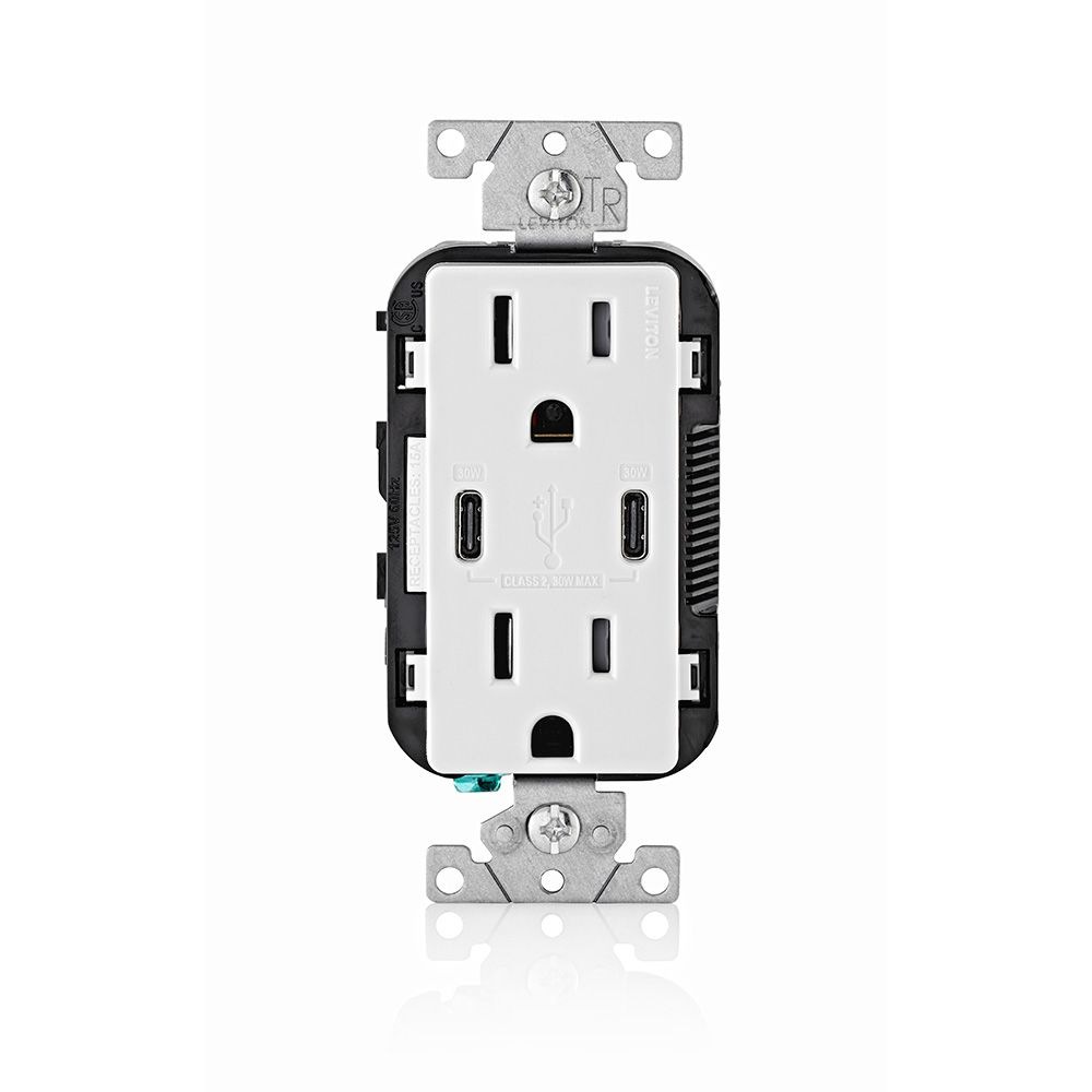 Leviton Decora USB Receptacle, White | Canadian Tire