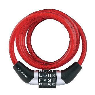 Wordlock 6mm-Wide Resettable-Combination 4-Dial Mini Cable Lock ...