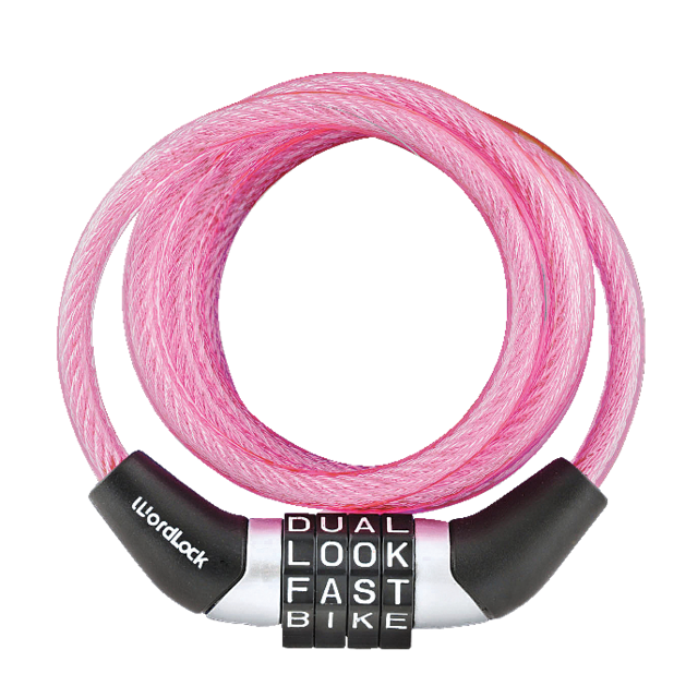 Wordlock 6mm-Wide Resettable-Combination 4-Dial Mini Cable Lock ...