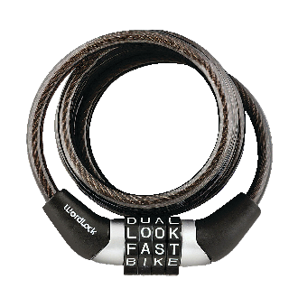 Wordlock 6mm-Wide Resettable-Combination 4-Dial Mini Cable Lock ...