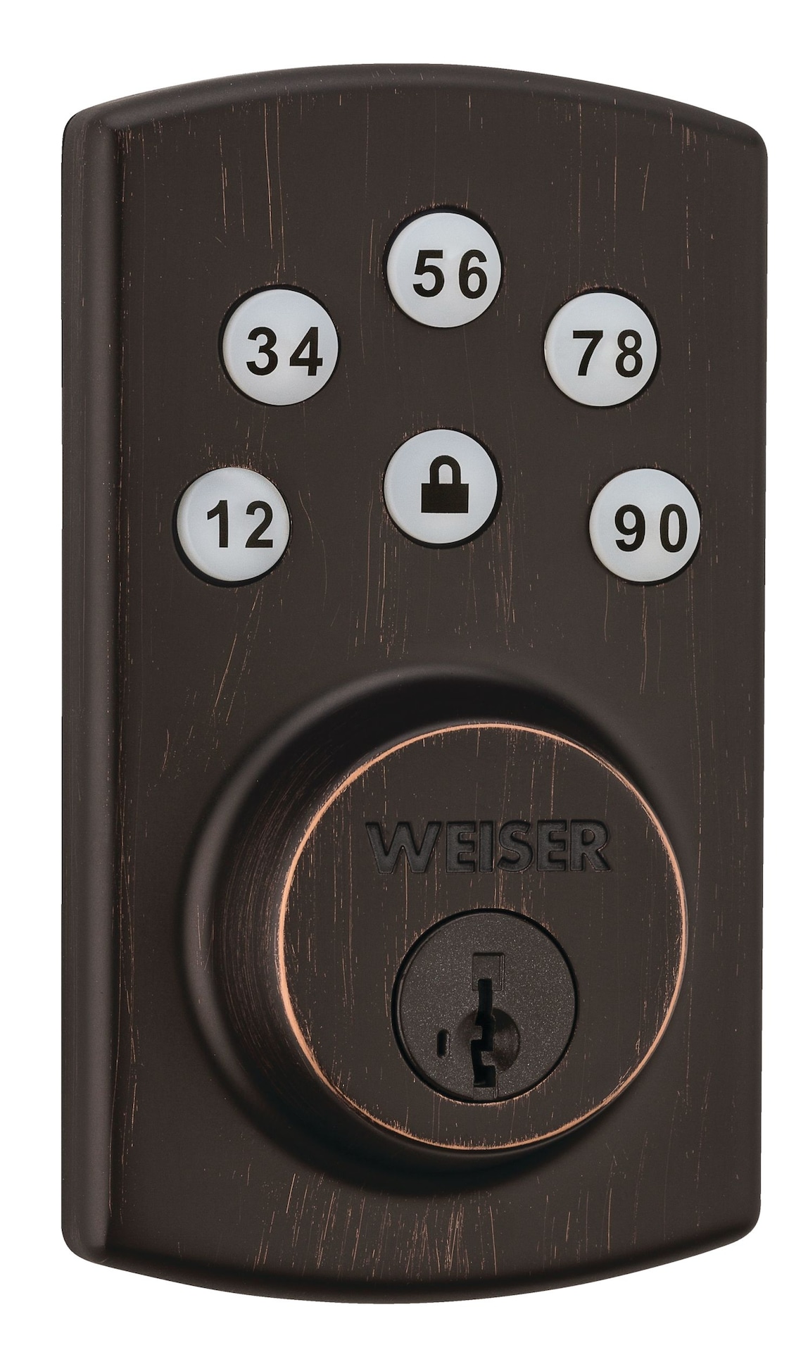 Weiser Electronic Motorized Powerbolt 2 Deadbolt, Bronze | Canadian Tire