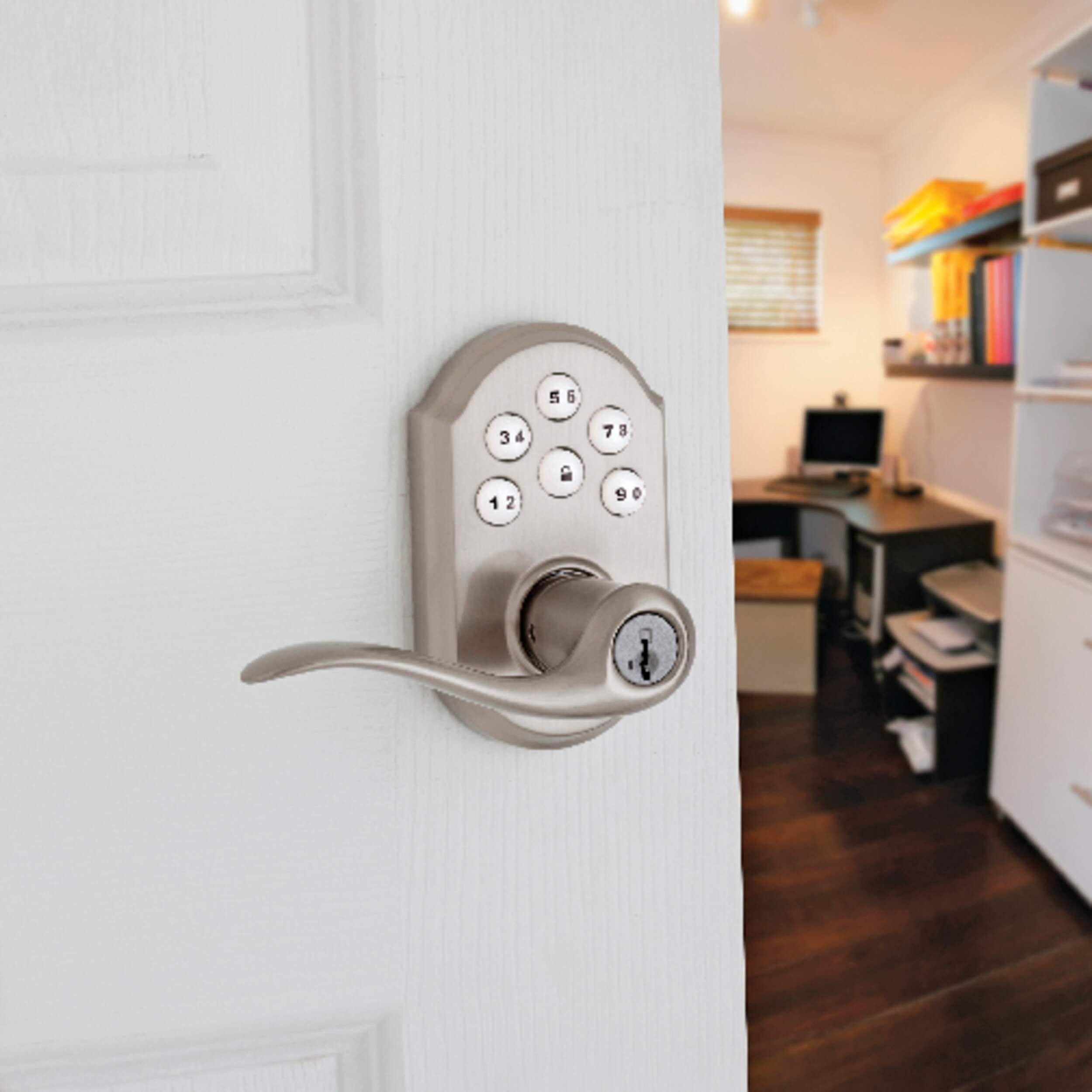 Weiser Smartcode Electronic Lever, Satin Nickel | Canadian Tire