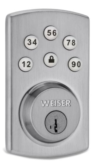 Weiser Electronic Motorized Powerbolt 2 Deadbolt, Satin Chrome ...