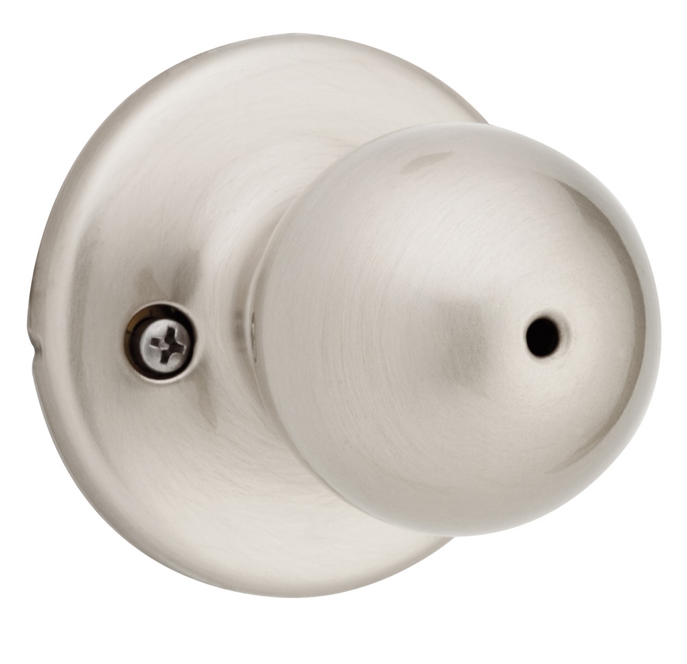 Weiser Class Privacy Ball Door Knob Lock Set, Satin Nickel | Canadian Tire
