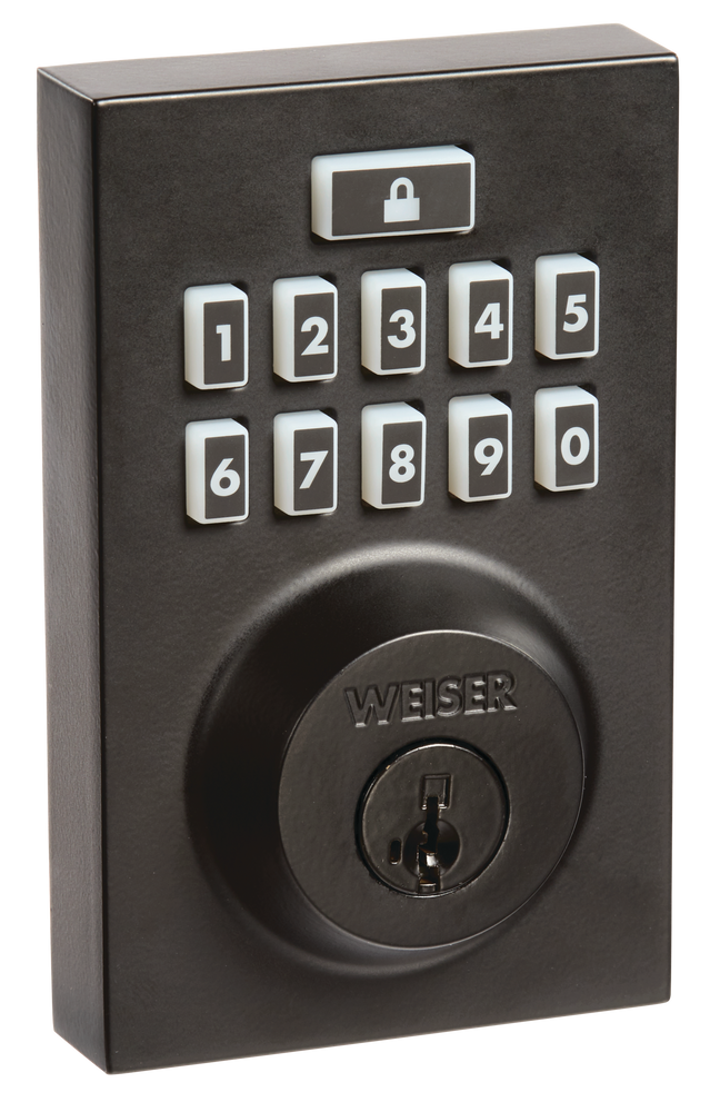 Weiser SmartCode 10 Electronic Contemporary Keypad Deadbolt Door Lock, Iron/Black | Canadian Tire