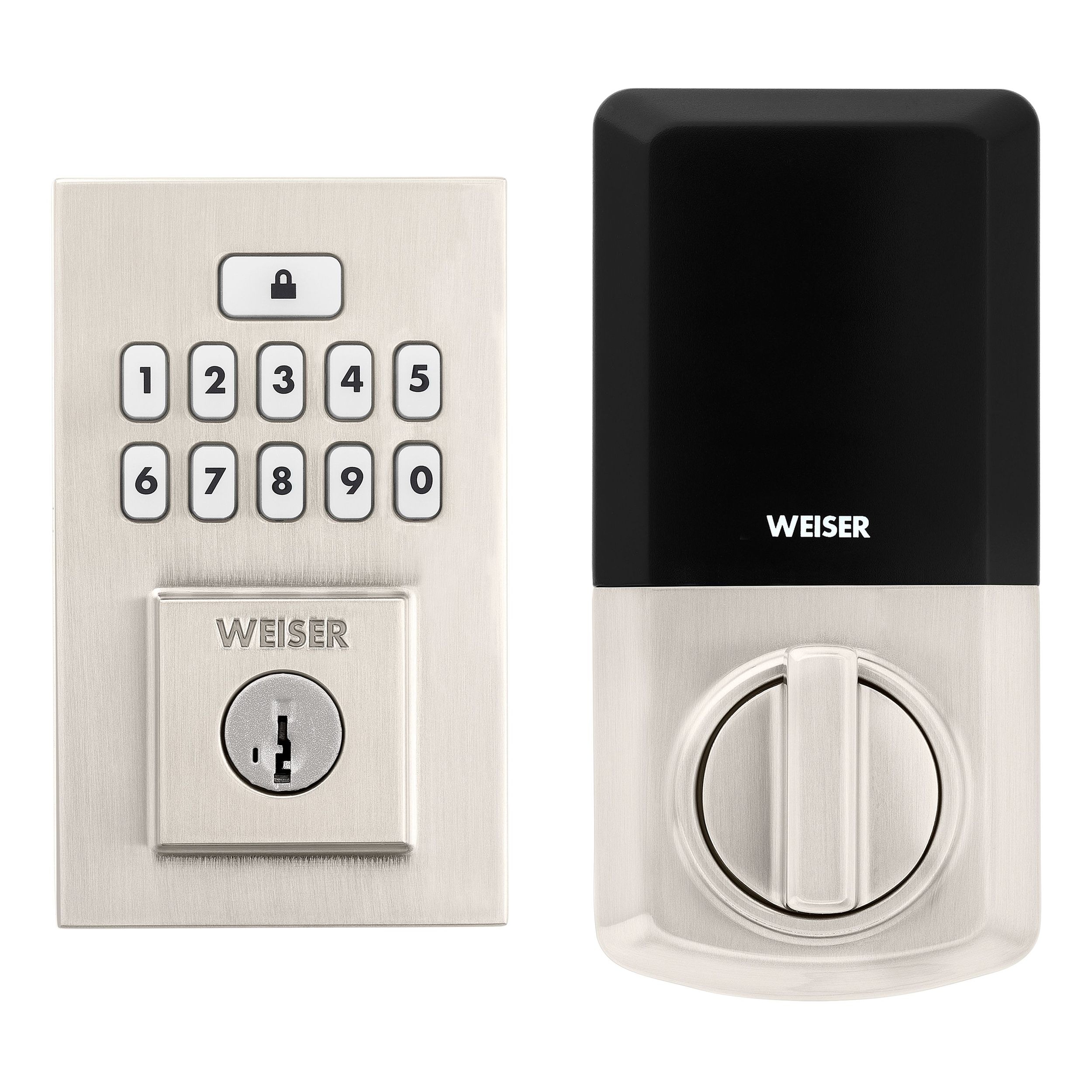 Weiser SmartCode 10 Contemporary Keyless Entry Deadbolt Door Lock, 10 ...