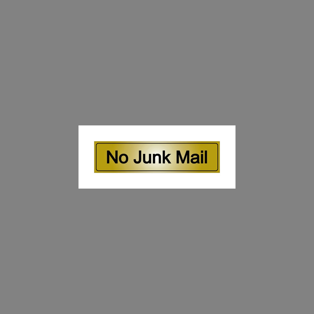 Sign No Junk Mail, 2-in x 8-in | Canadian Tire