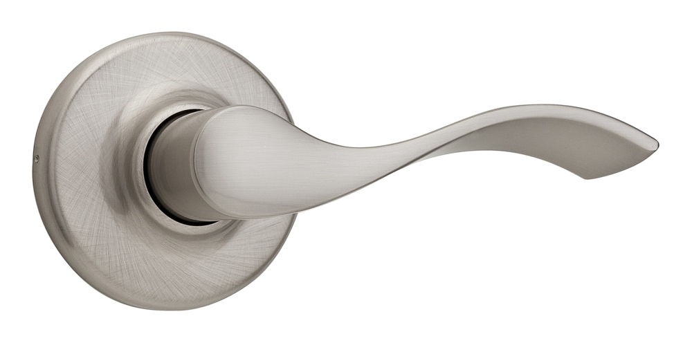 Weiser Belmont Passage Door Lever Lock Set, Satin Nickel | Canadian Tire