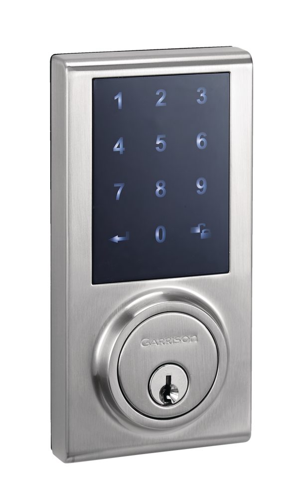 Garrison Electronic Touchpad Keypad Deadbolt Door Lock, Satin Nickel ...