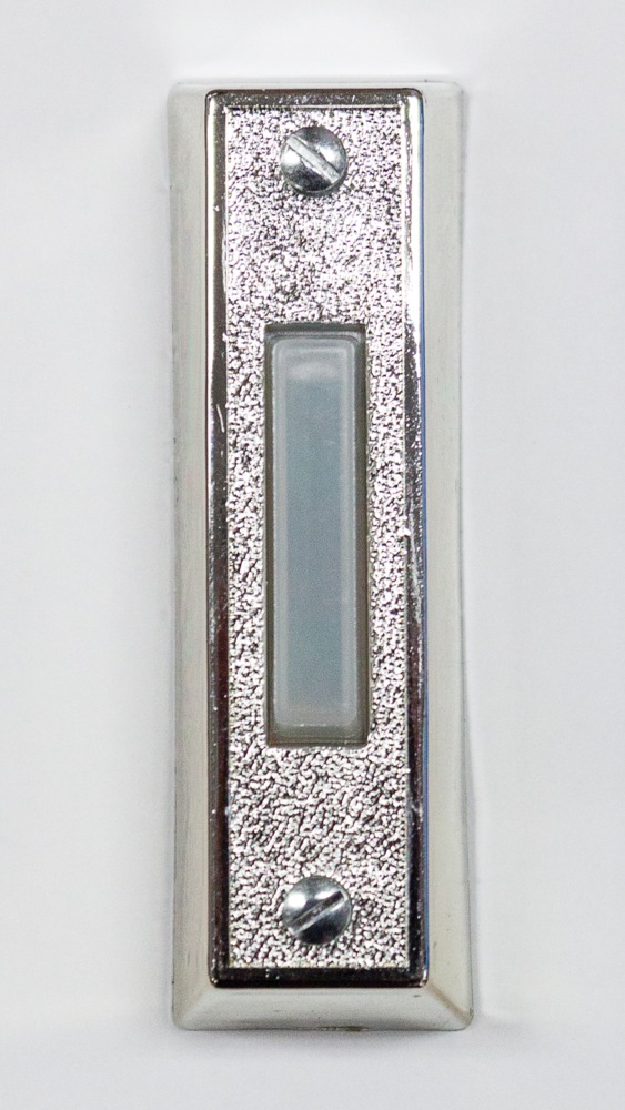 Globe Wired Lighted Push Doorbell Chime Button, Nickel Finish ...