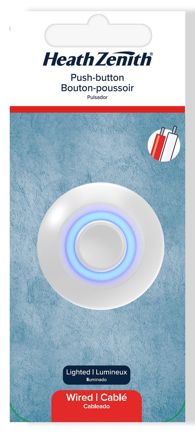 Globe Wired Recess Mount Water-Resistant Lighted Doorbell Push Button ...