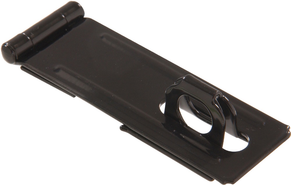 Hillman Fixed Staples Safety Haps, For Securing Doors/Cabinets, Black ...