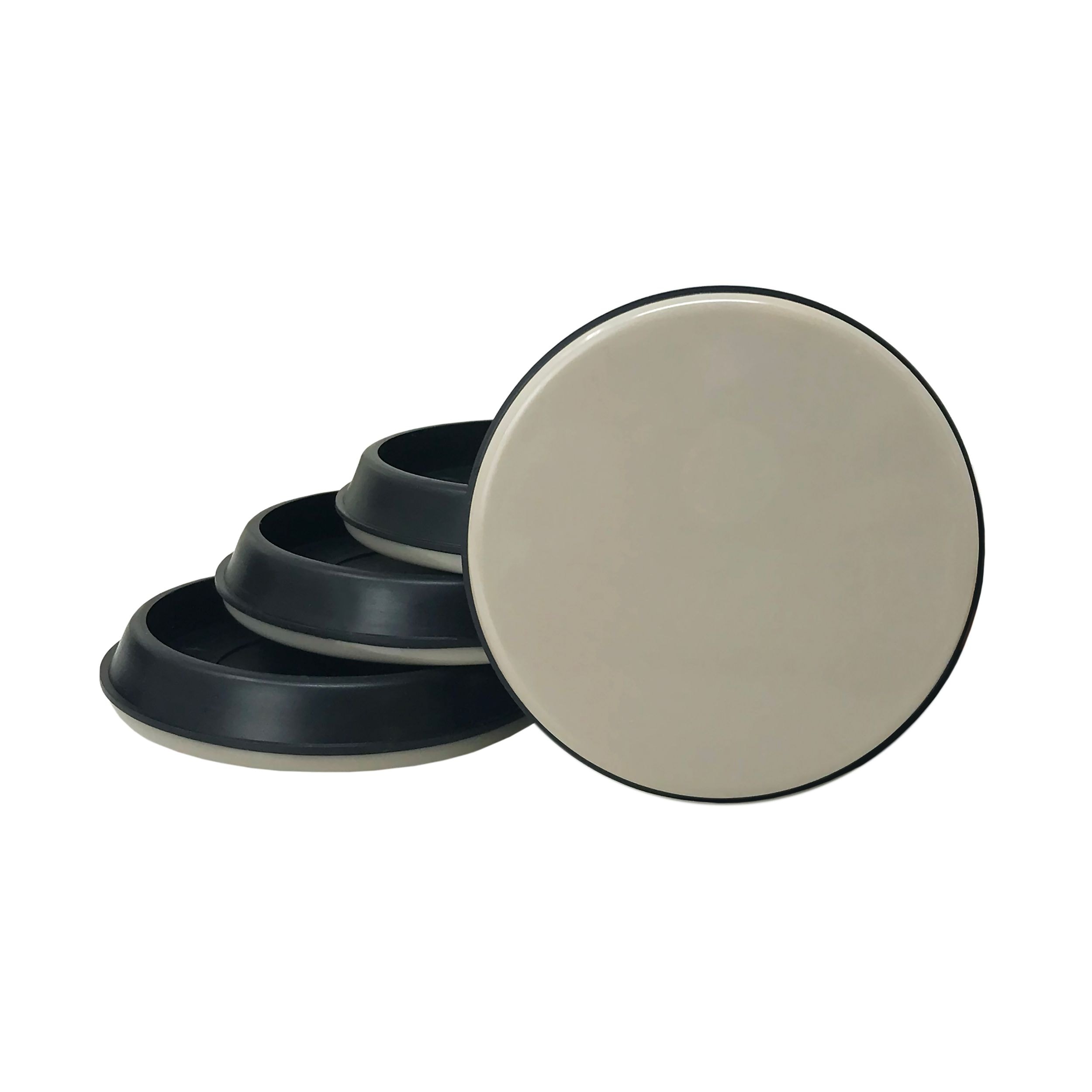 Certified Low-Friction Round Furniture Gliders For All Surfaces, Taupe ...