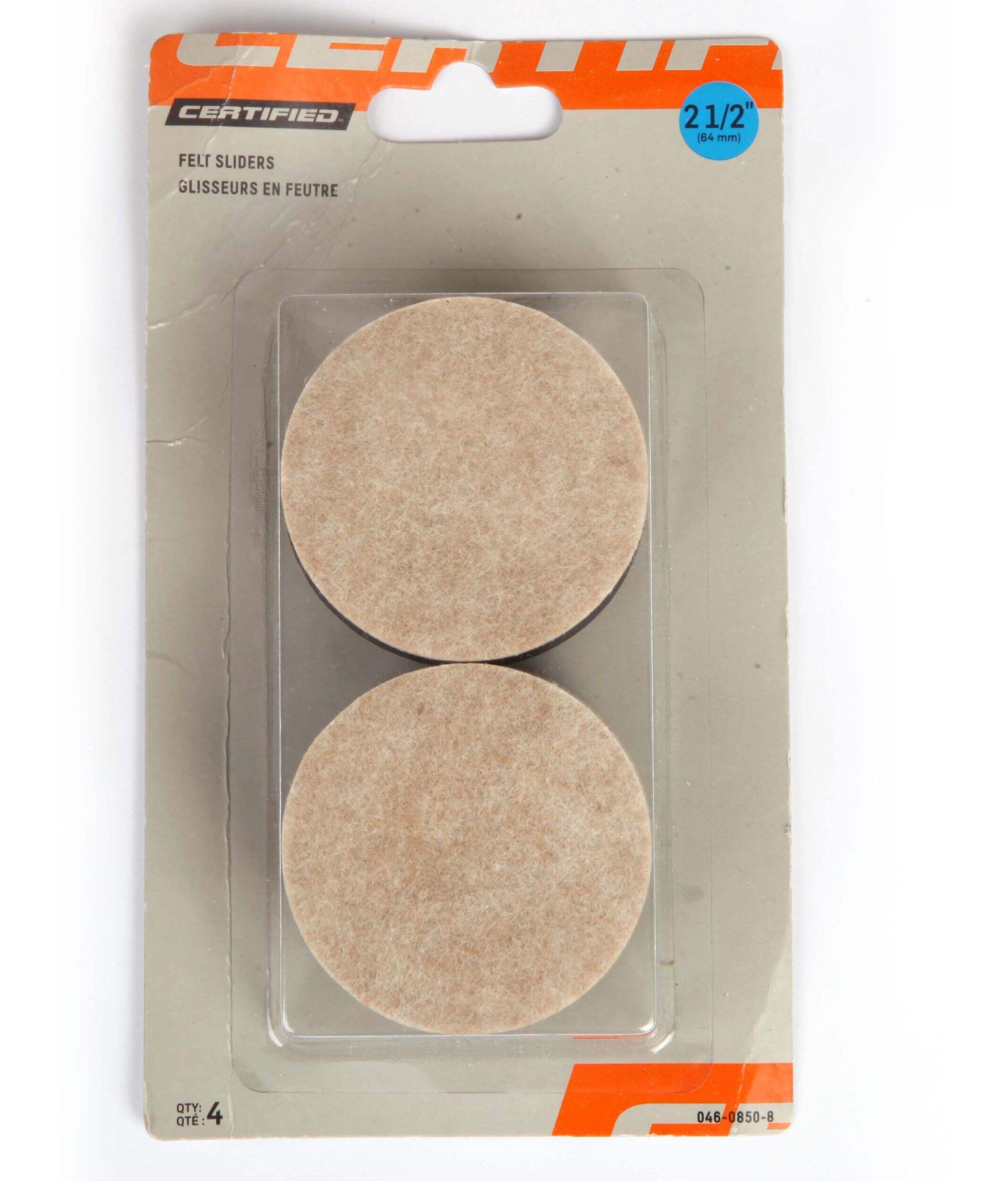 Heavy Duty Felt Sliders, For Heavy Furniture, 2-1/2-in, 4-pc | Canadian ...