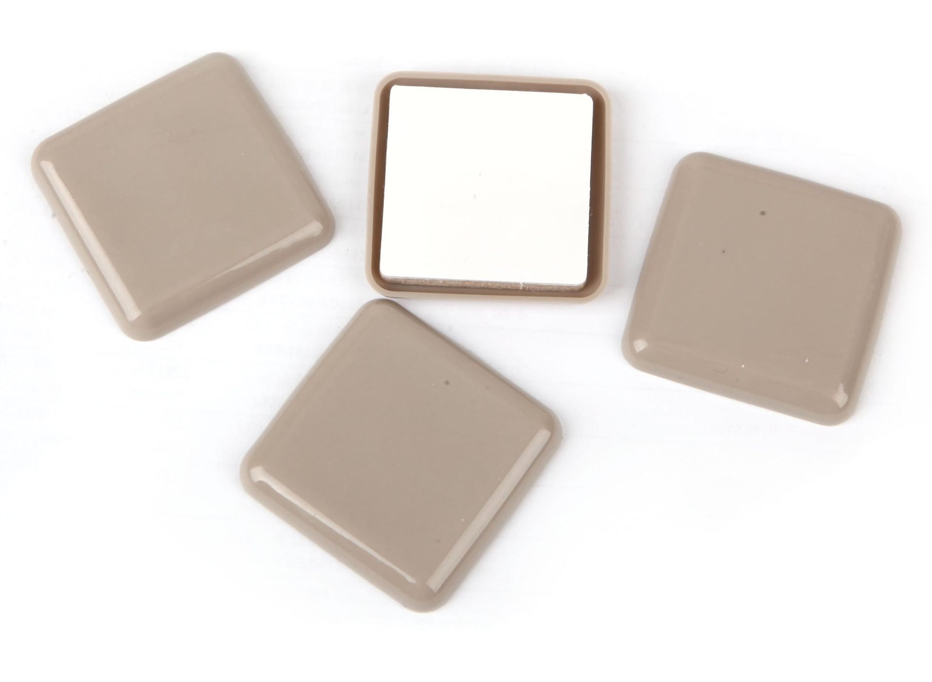 Certified Low Friction Glider Pads, For Ceramic/Carpet, 2-in, Taupe ...