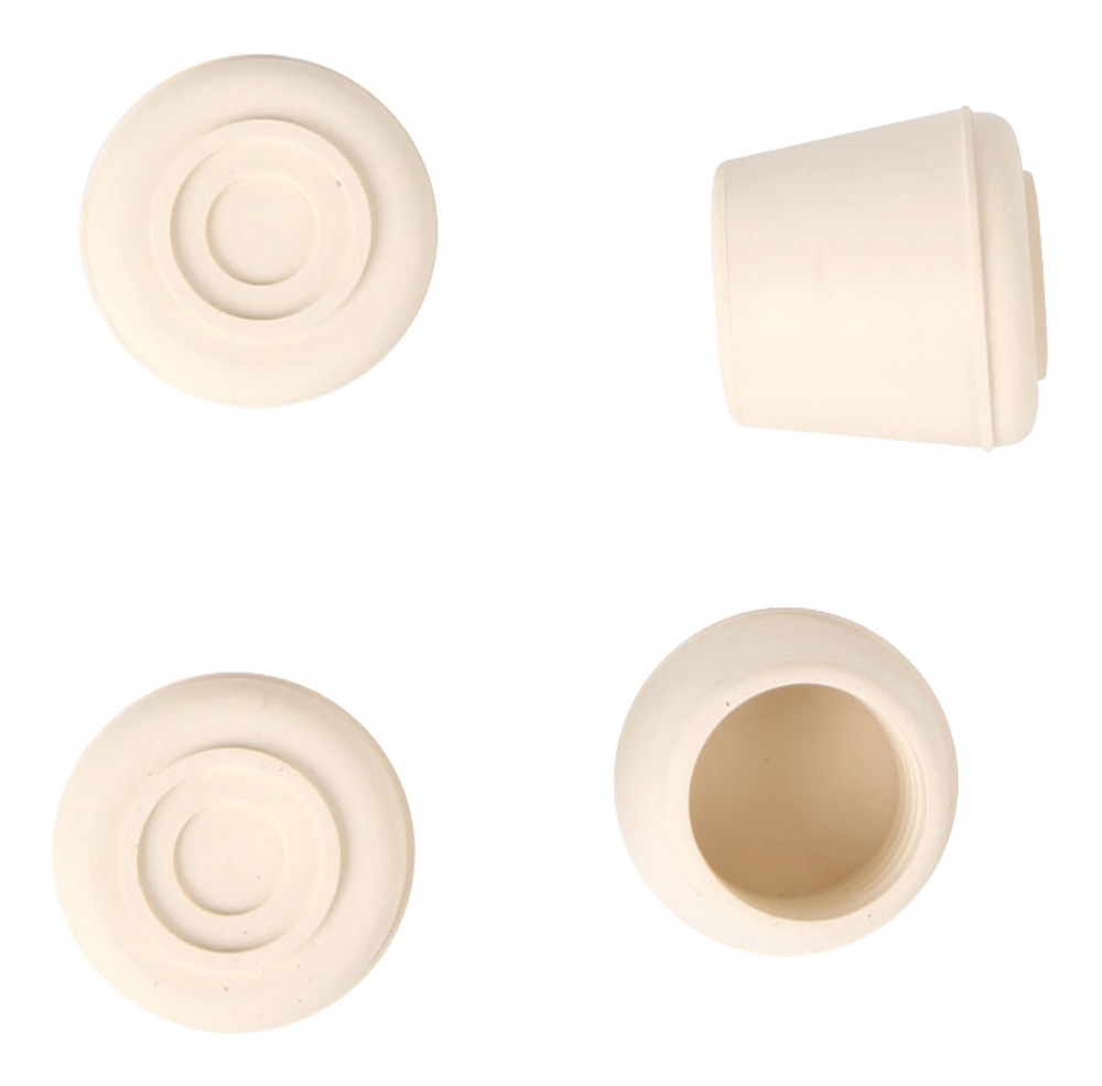 Certified Rubber Leg Tips, Non-Skid Rubber Tips, White, 4-pc | Canadian ...
