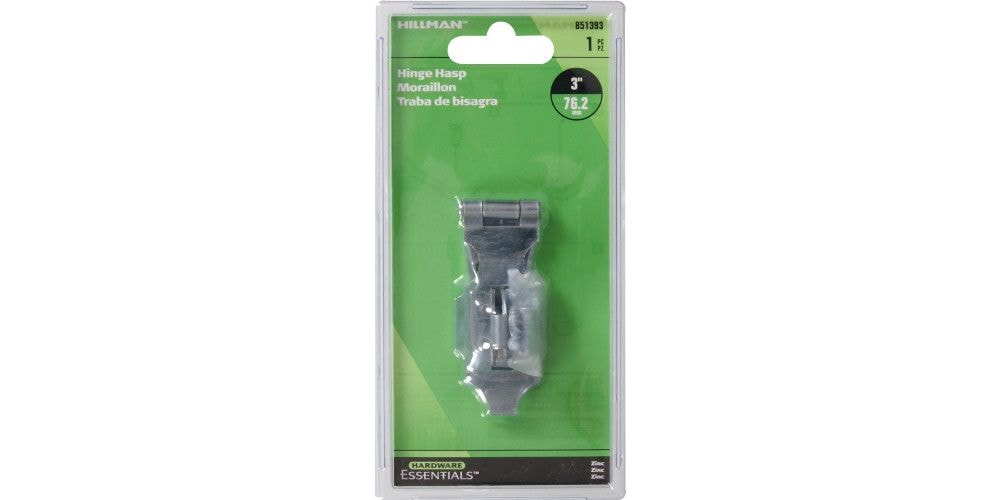Hillman Fixed Staple Hinge Hasp, Standard/Around The Corner, Zinc ...