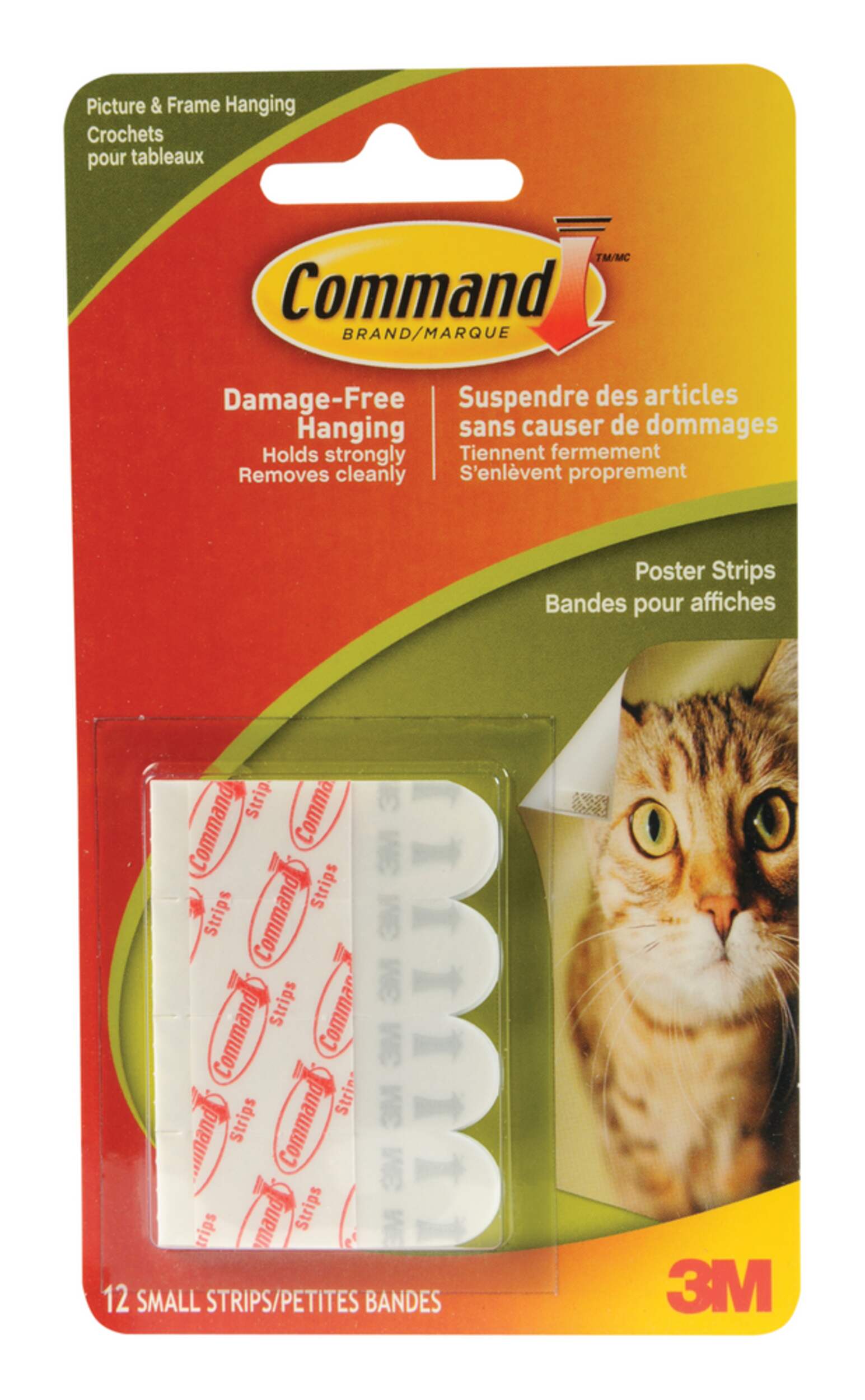 Command Removable Hook with Adhesive Strips, Damage Free Hanging ...