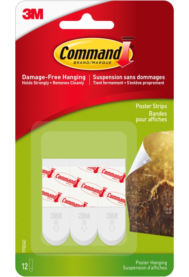 Command Removable Hook with Adhesive Strips, Damage Free Hanging ...