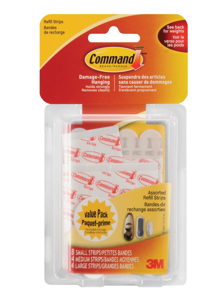 Command Removable Hook With Replacement Strips, Damage Free Hanging ...