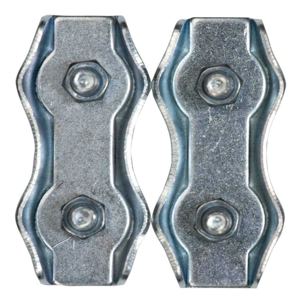 Ben-Mor Double Wire Rope Clamps, Zinc-Plated, Assorted Sizes, 2-pc ...