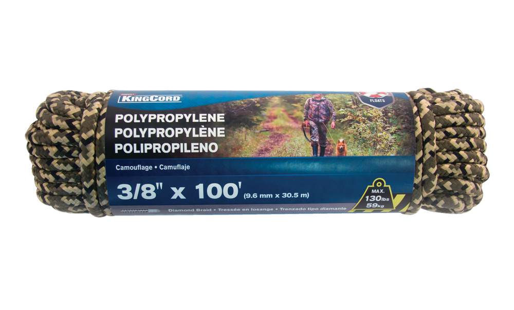 General Purpose Camouflage Military Utility Rope, 3/8-in x 100-ft ...