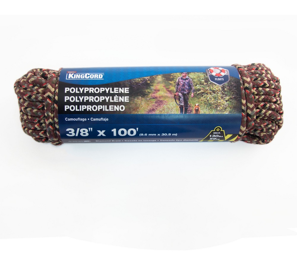 General Purpose Camouflage Desert Utility Rope, 3/8-in x 100-ft ...