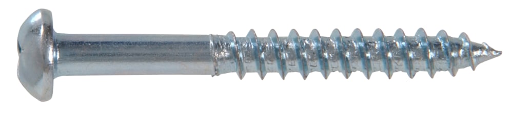 Hillman Round Head Wood Screws, Square Drive, Zinc-Plated, 8 x 1/2-in ...