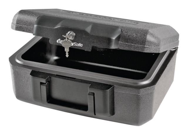 SentrySafe Small Fire Safe Security Chest with Key Lock, Black, 5-L ...