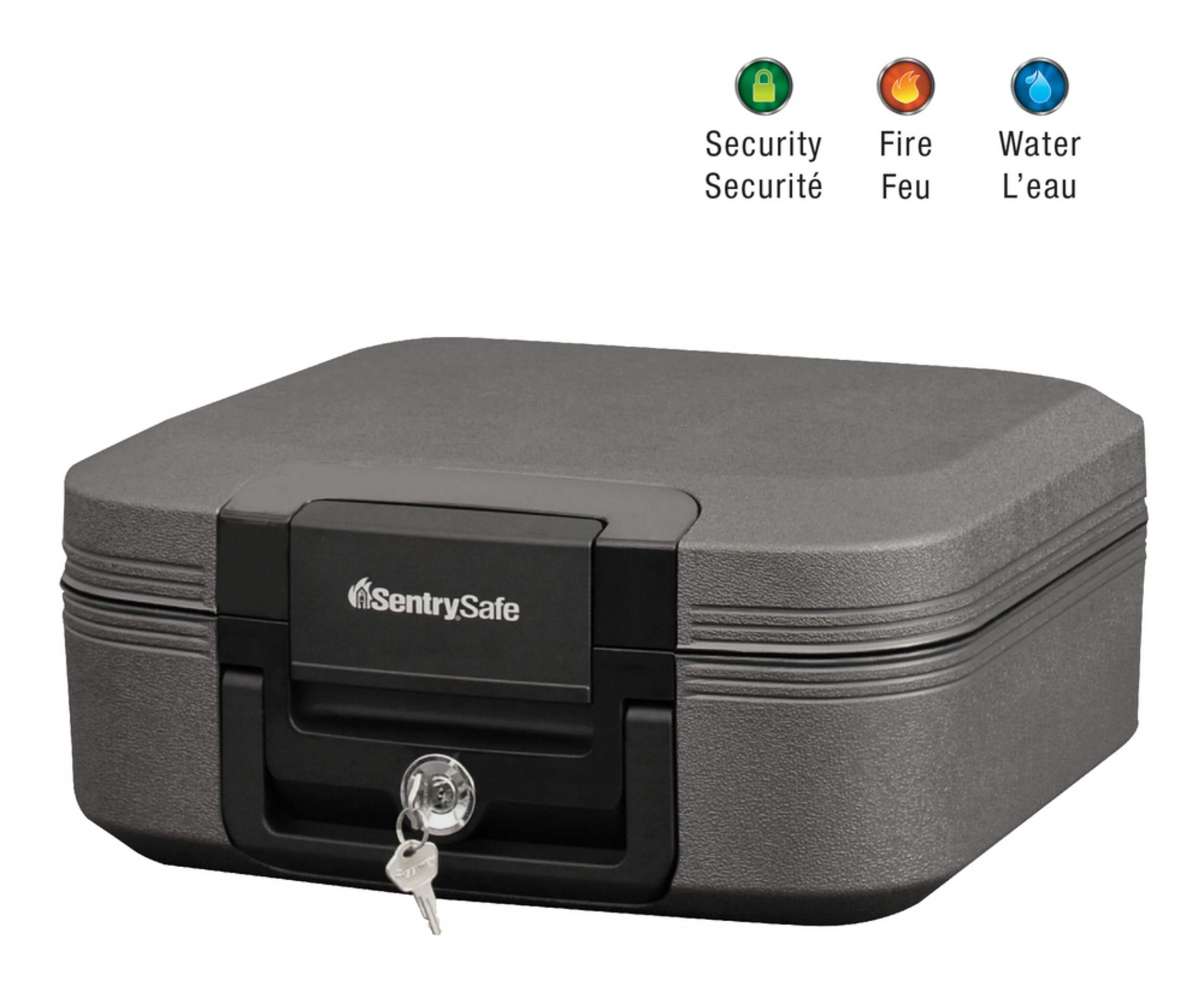 SentrySafe Medium Fire and Water-Resistant Chest Safe Box With Key Lock ...