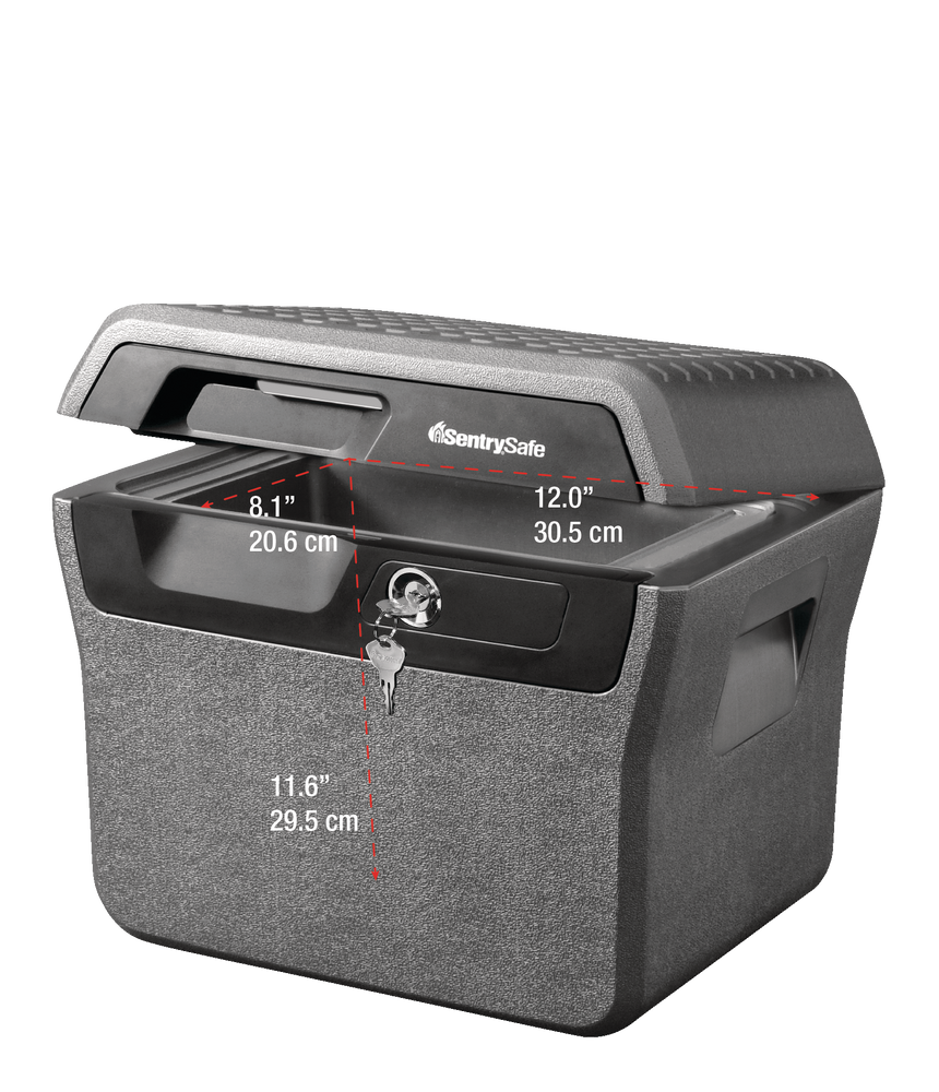 SentrySafe Large Fire and Water Resistant File Safe Box With Key Lock ...