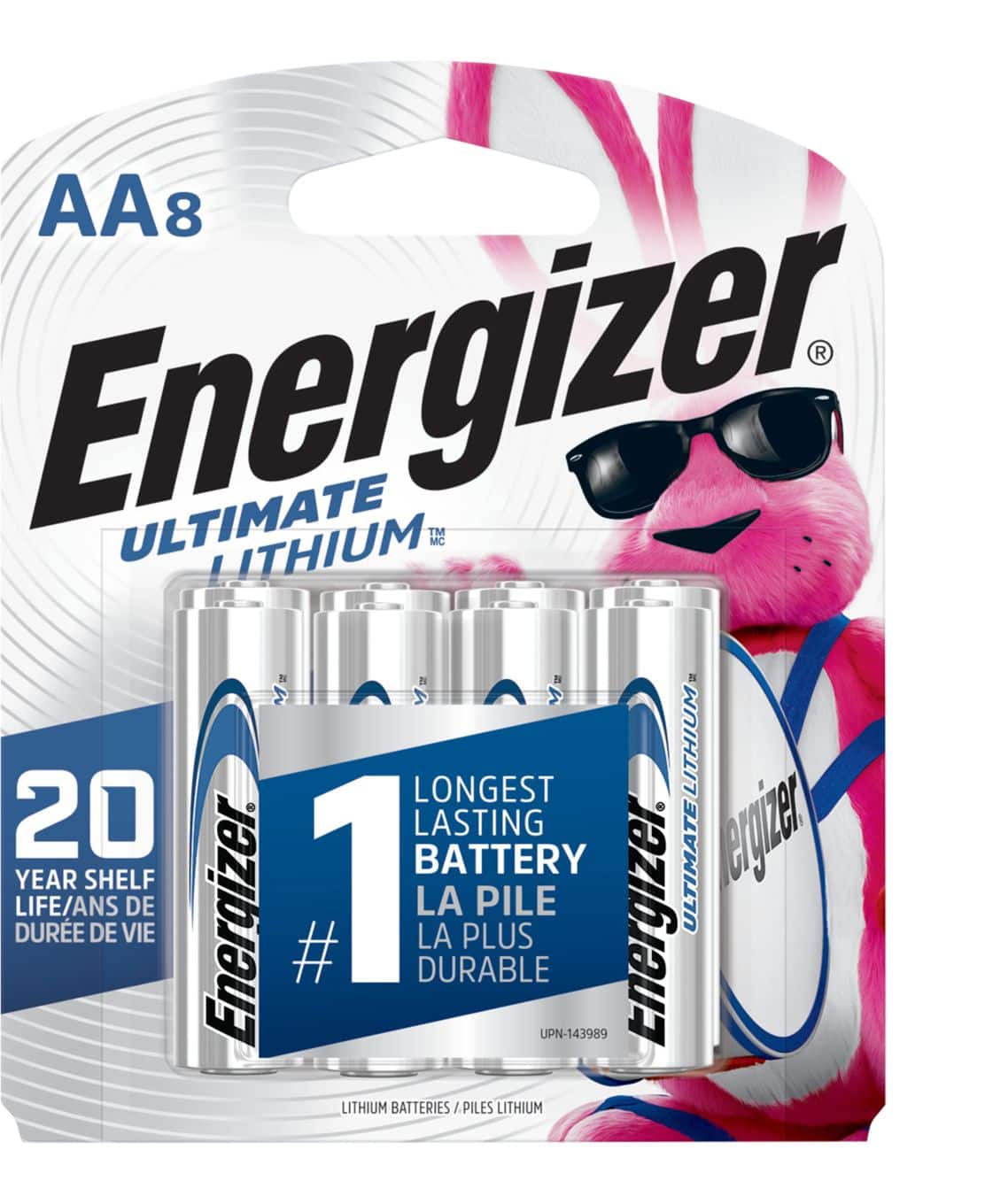 Energizer Ultimate AA Lithium Batteries Long Lasting All Purpose 8 pk Canadian Tire
