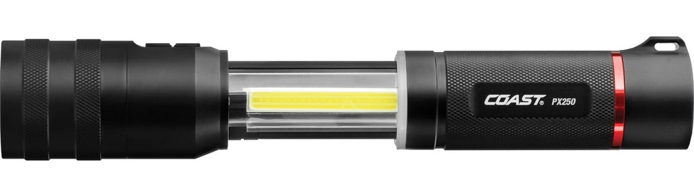 Coast PX250 650 Lumens Aluminum LED Handheld Flashlight, Batteries ...
