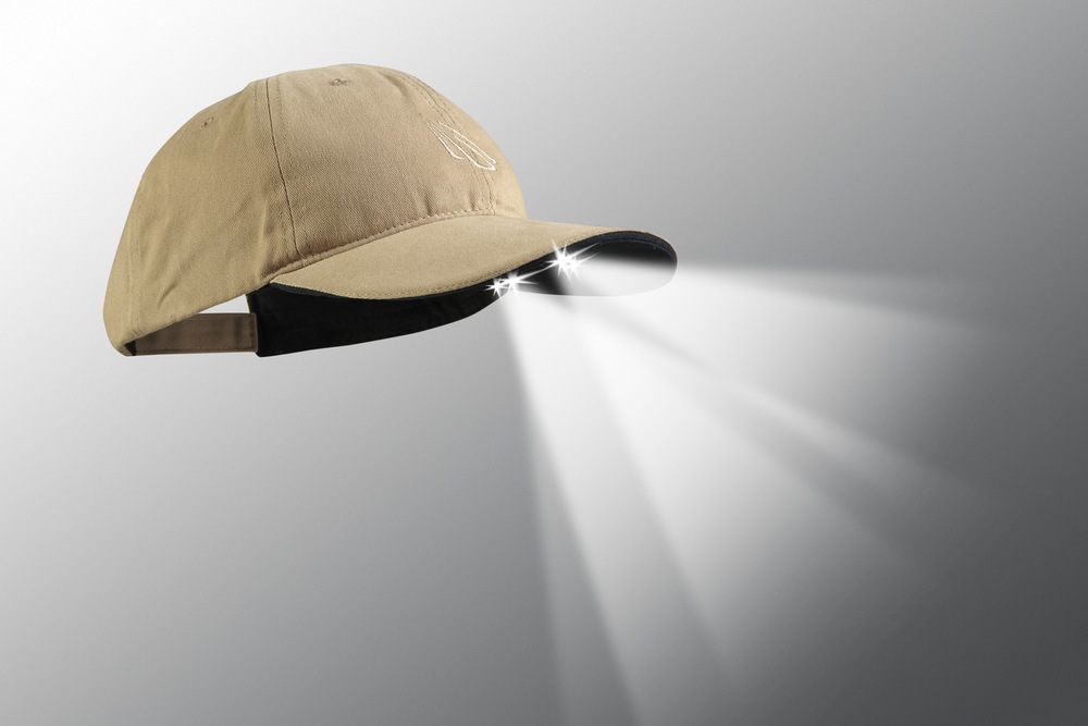 Powercap 42 Lumens LED Cap with Hands-Free LED Lighting and Replaceable ...