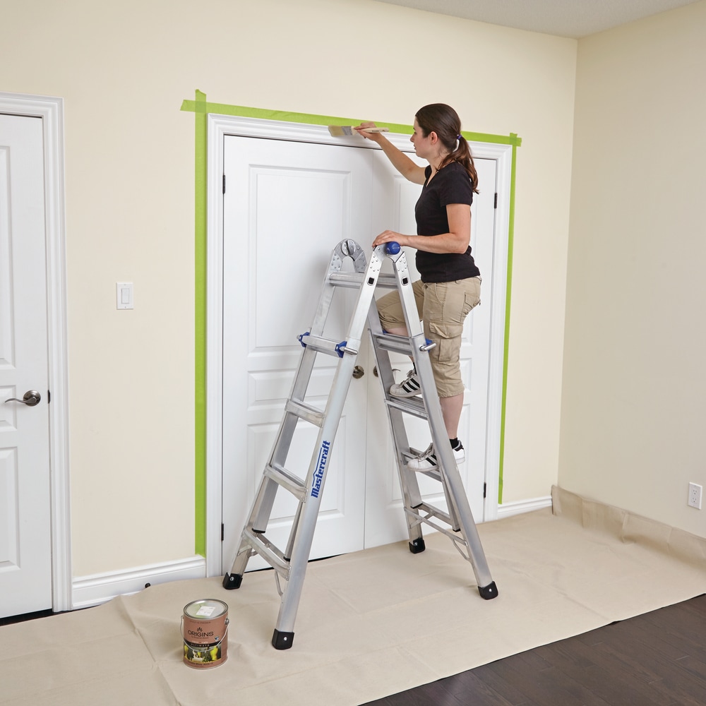 Mastercraft Grade 1A Aluminum Multi-Task Ladder, 17-ft, 300-lb ...