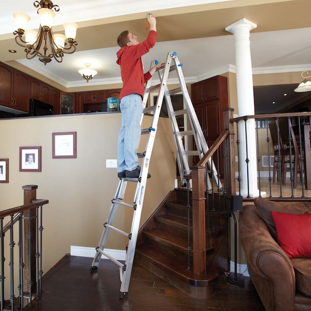 Mastercraft Grade 1A Aluminum Multi-Task Ladder, 25-ft, 300-lb ...