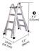 Mastercraft CSA Grade 1 Aluminum Multi-Task Ladder, 17-ft, 250-lb ...