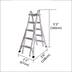 Mastercraft CSA Grade 1 Aluminum Multi-Task Ladder, 21-ft, 250-lb ...