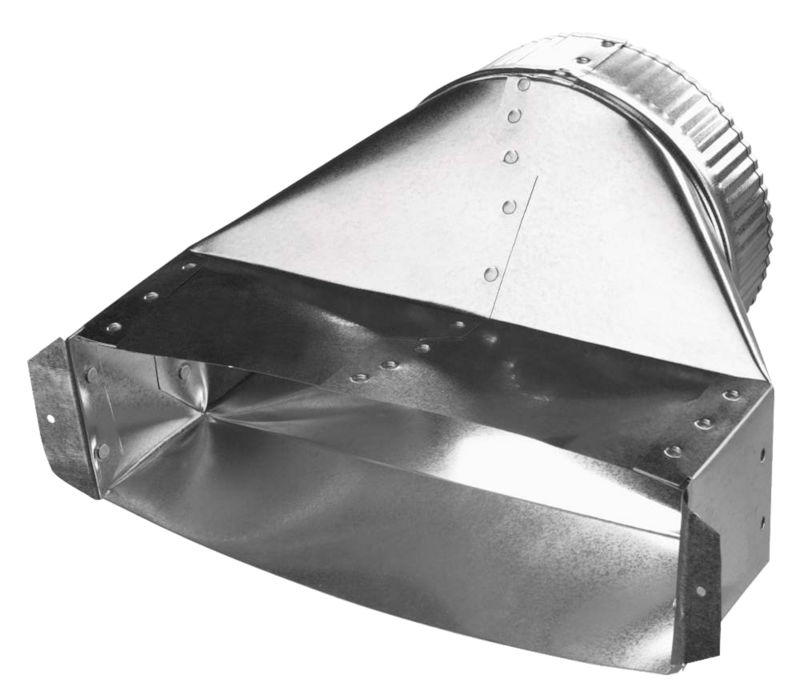 Imperial Universal Stack Boot, Galvanized Steel, 3-1/4 x 10-in, 6-in ...