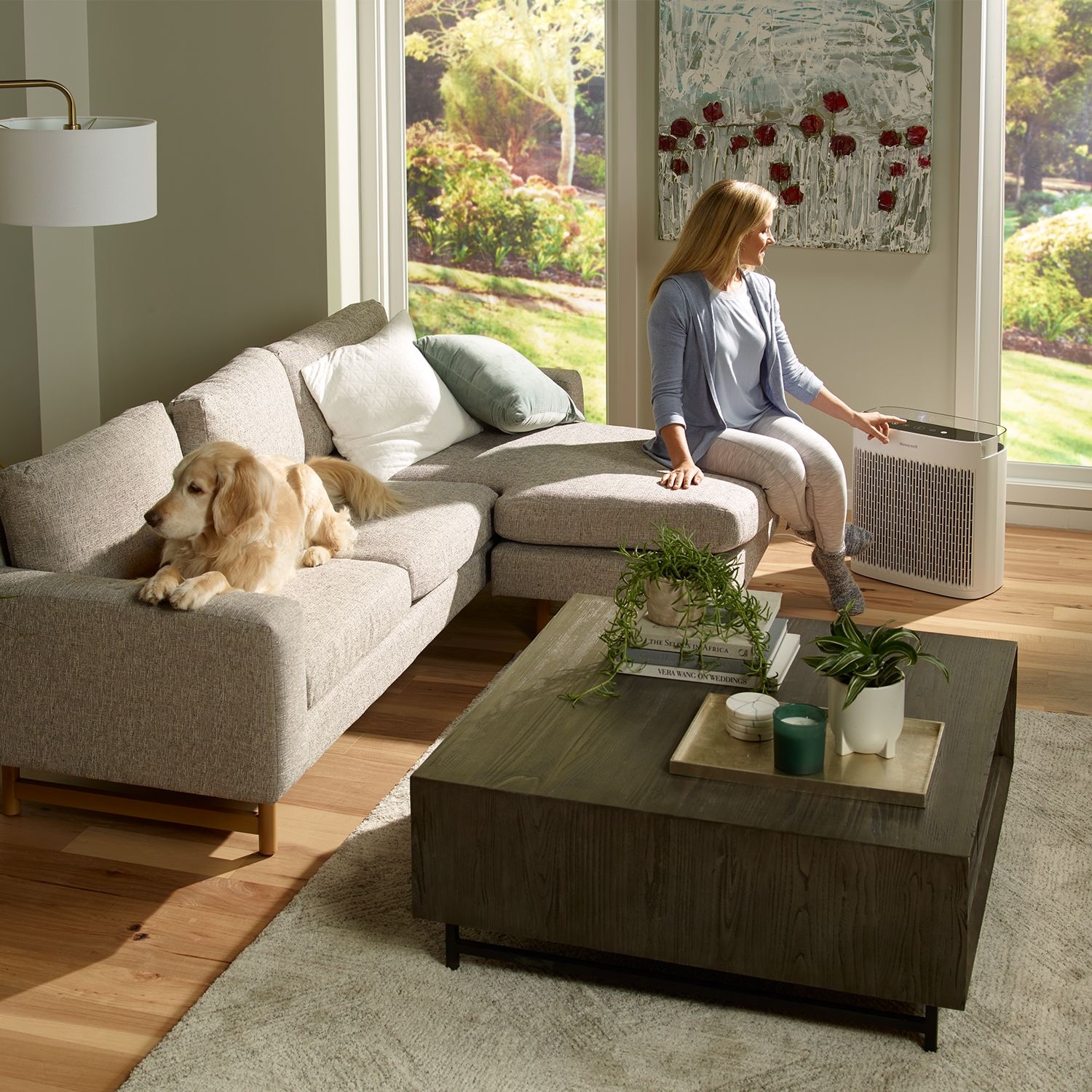 Honeywell HPA5250WC InSight True HEPA Air Purifier Removes Allergens Odours White Large Extra Large Room Canadian Tire