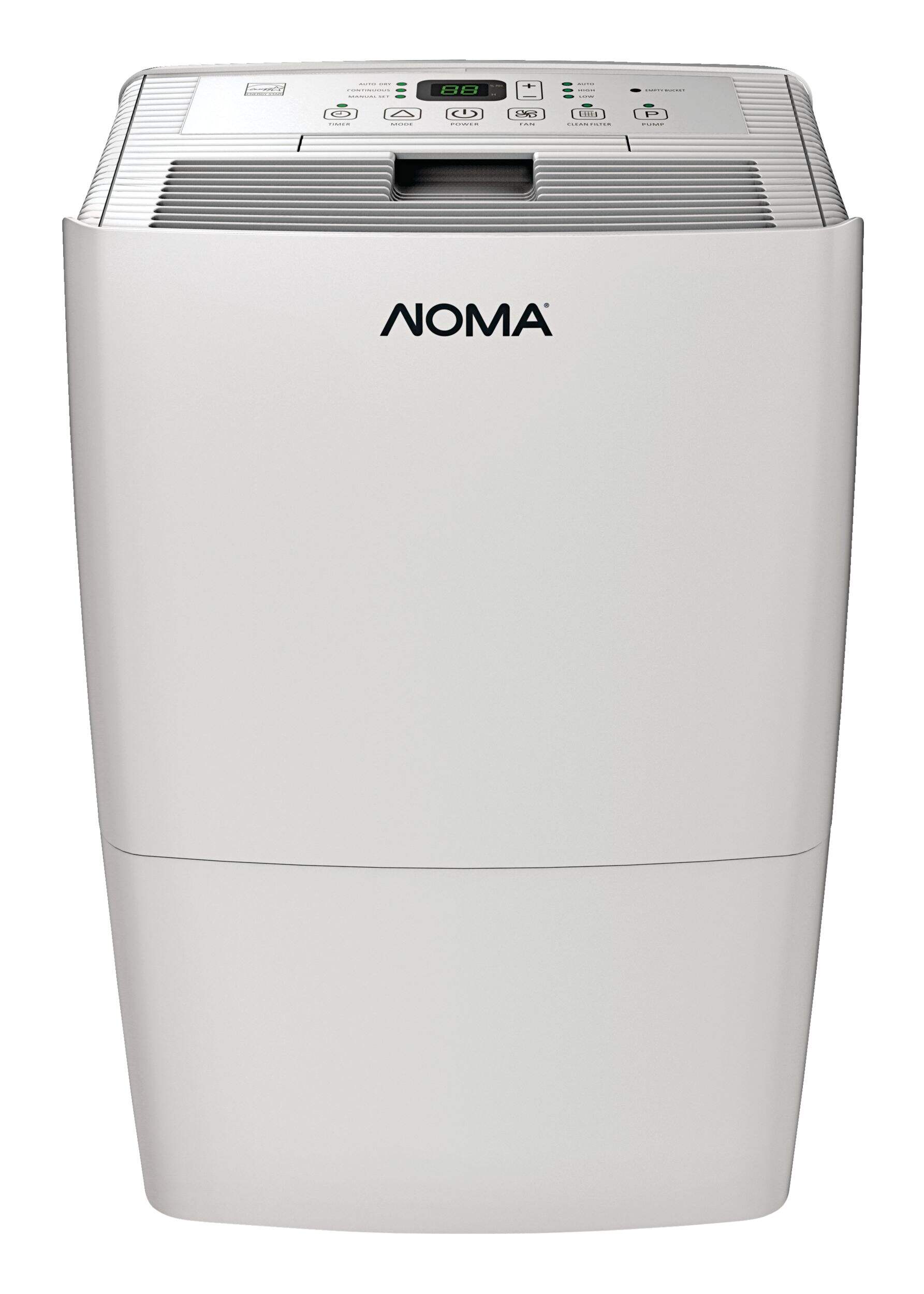 NOMA 50 Pint Portable Dehumidifier with Pump, Bucket/Continuous Drain, ENERGY STAR® Certified ...
