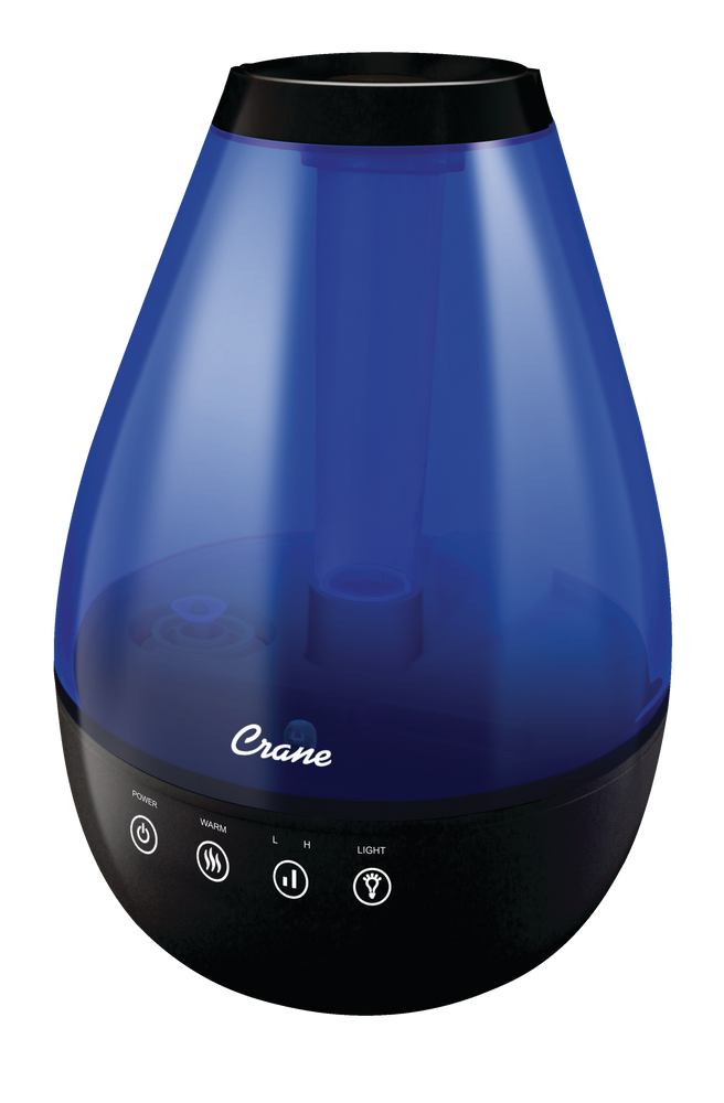 Crane EE-6906 Ultrasonic Warm & Cool Mist Air Humidifier with Night ...