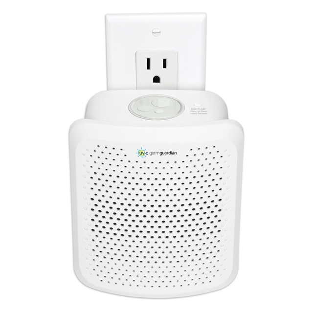 GermGuardian AC225W Portable Plug-In UVC Air Purifier with Night-Light ...
