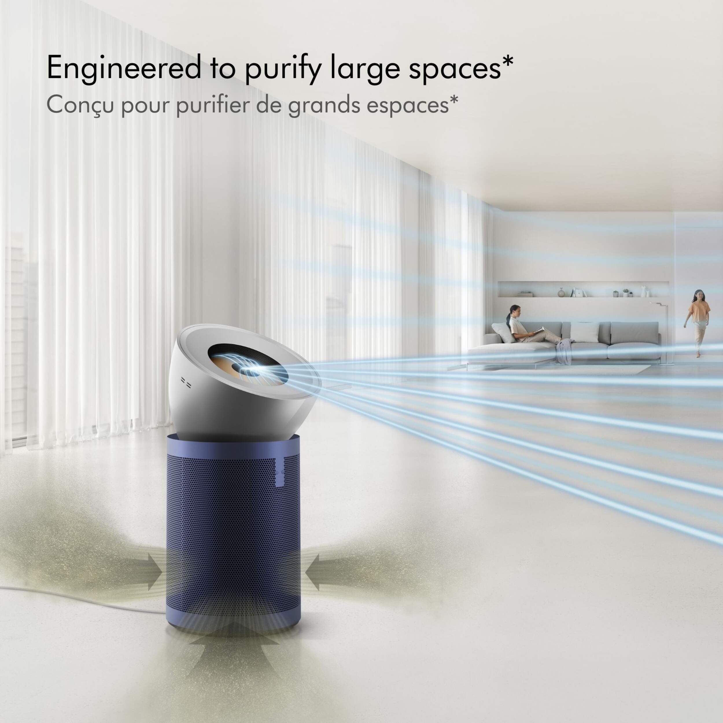 Dyson BP03 Purifier Big + Quiet Formaldehyde Large Room HEPA Air Purifier, Captures Allergens ...
