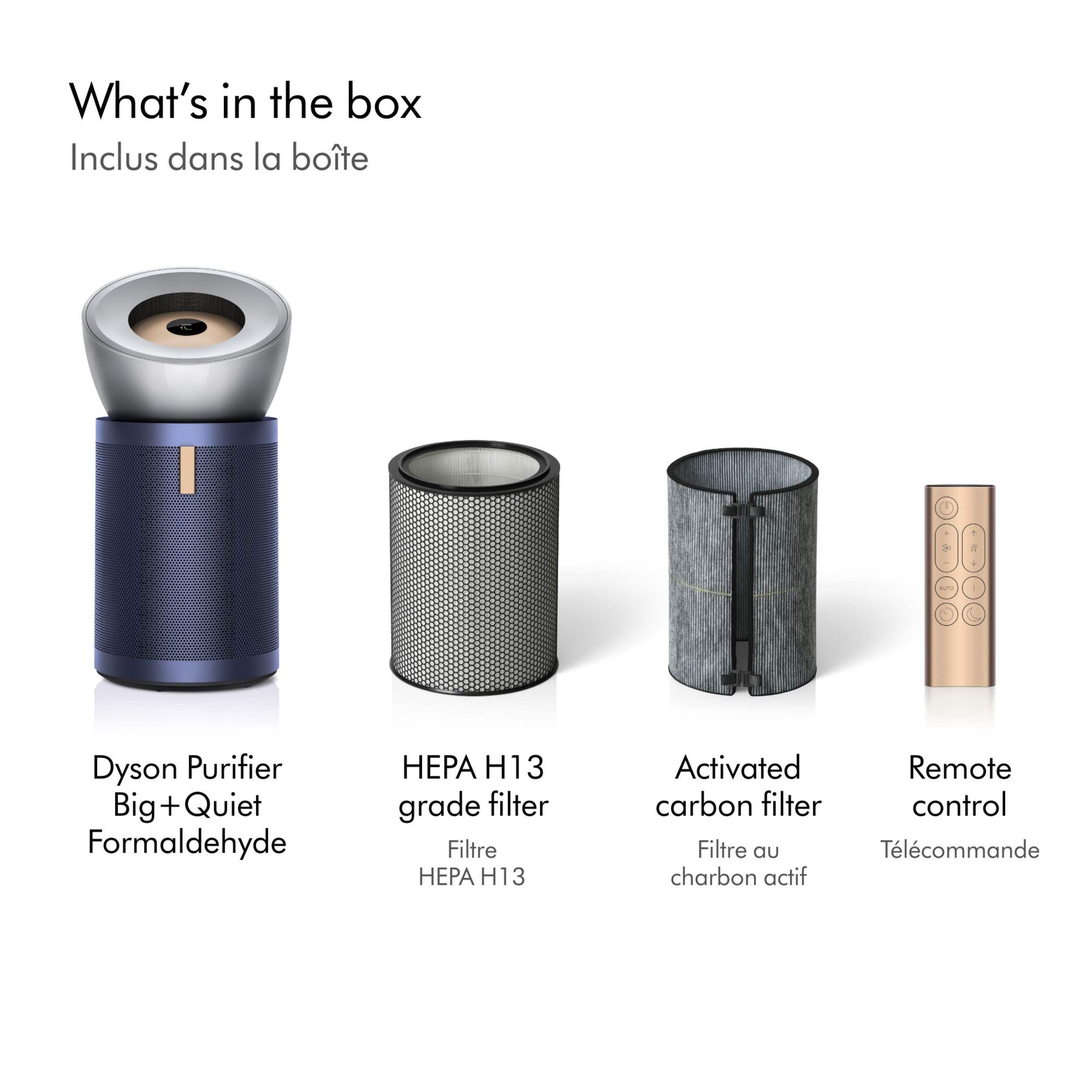 Dyson BP03 Purifier Big + Quiet Formaldehyde Large Room HEPA Air Purifier, Captures Allergens ...