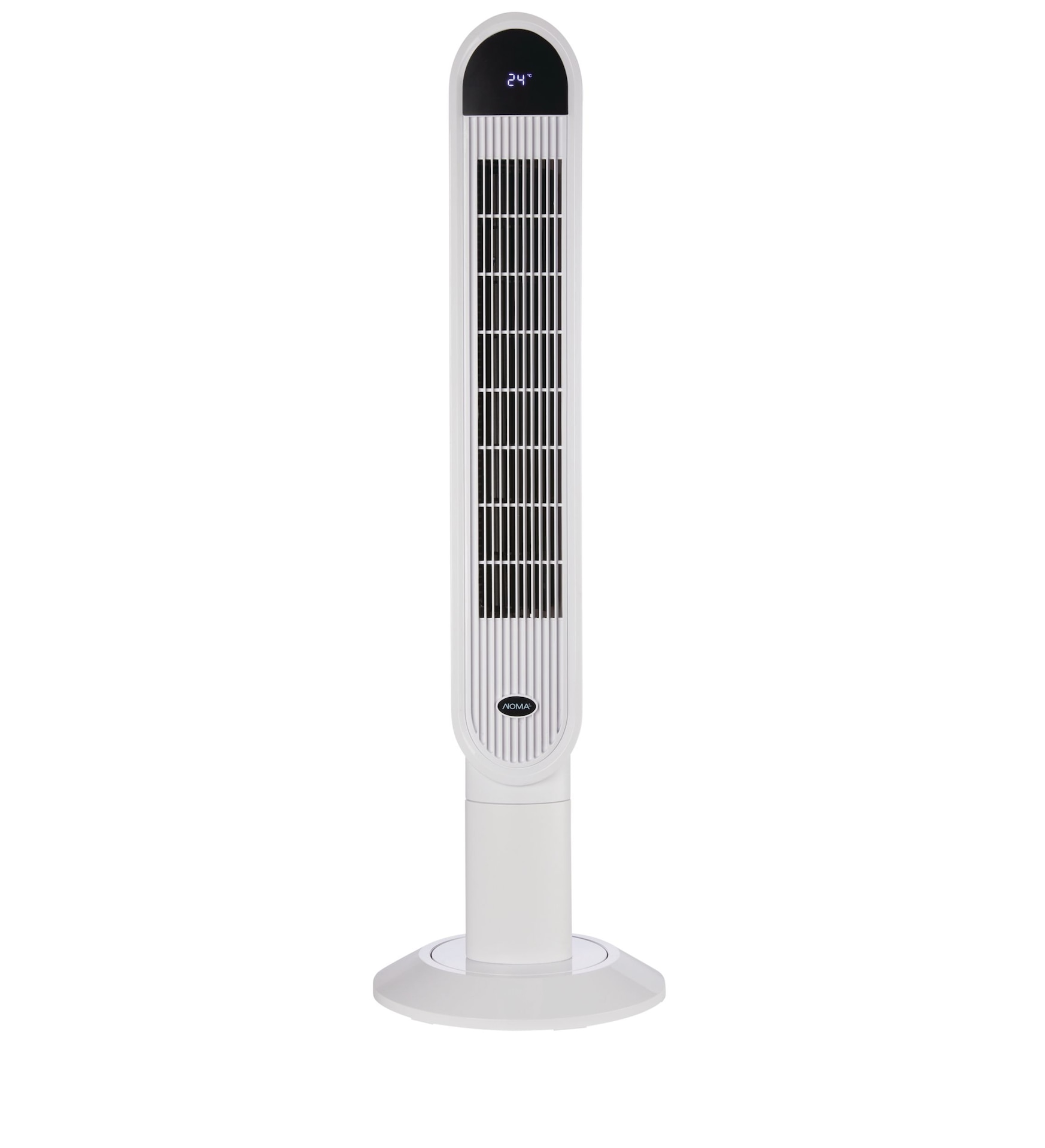 NOMA Oscillating Tower Fan, Remote Control, 3-Speed, White, 45-in ...