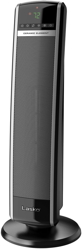 Lasko 1500W Digital Tower Ceramic Space Heater w/Remote Control, 1500W, Black, 30-in | Canadian Tire