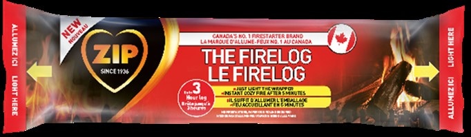 ZIP 3-Hour The Firelog For Fireplaces, 2.8-lb, 6-log | Canadian Tire