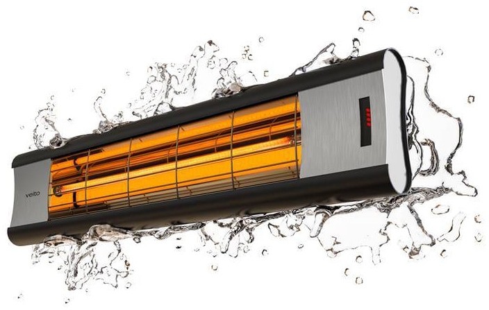 Veito Aero S Indoor/Outdoor Wall Infrared Space Heater w/Remote Control ...