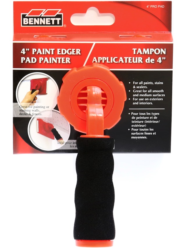Bennett Pro Pad Exterior & Interior Paint Edger for Staining Decks ...